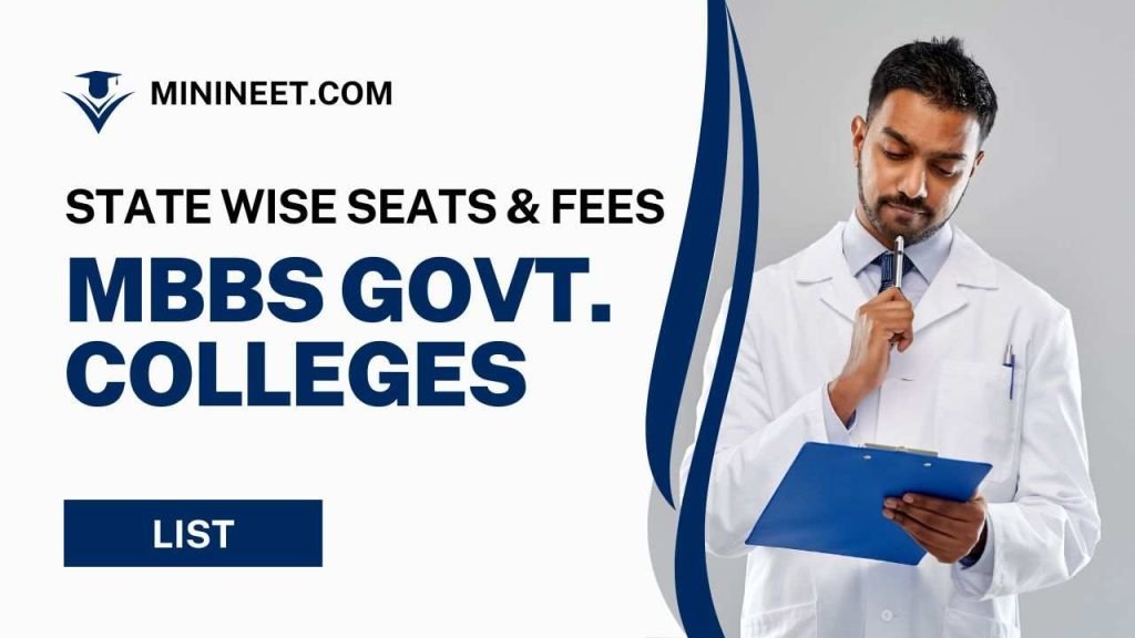 MBBS Government Colleges – State Wise Seats & Fees (2025)
